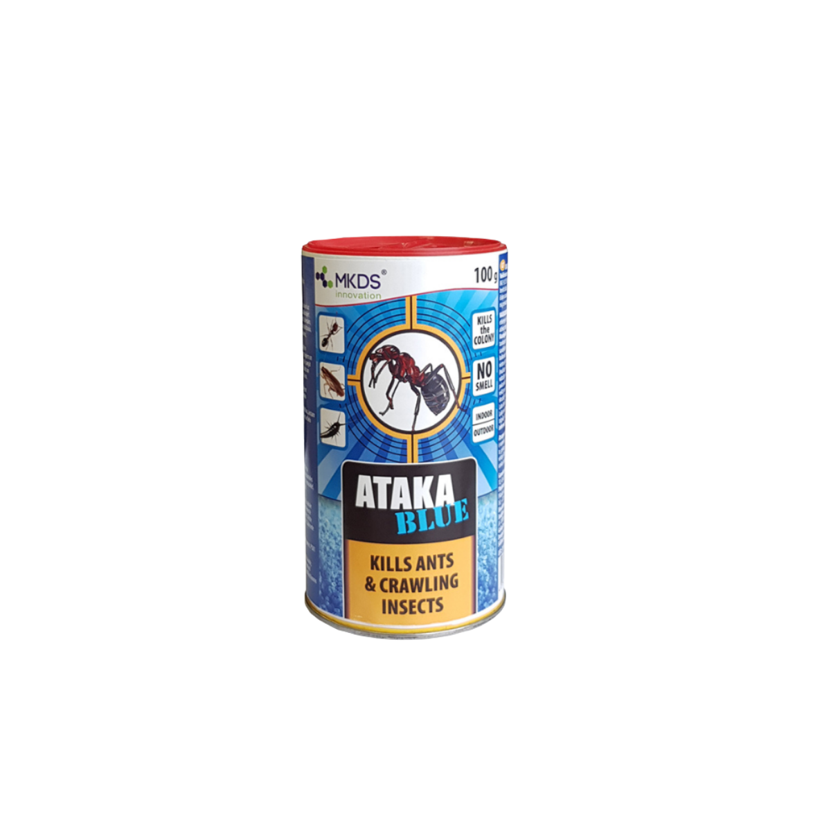 Efektyvus ATAKA BLUE Insekticidas Nuo Skruzdžių, 100 G